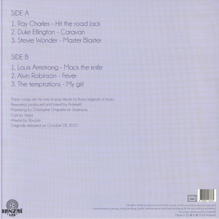 PROLETER/VARIOUS - Tribute To The Masters Vol 2 Vinyl at Juno Records.