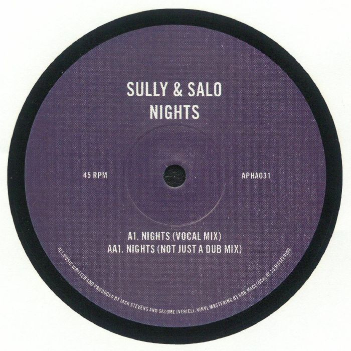 SULLY/SALO - Nights Vinyl at Juno Records.