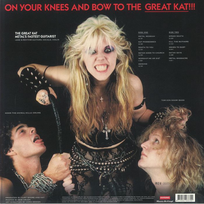 The GREAT KAT - Worship Me Or Die! Vinyl at Juno Records.