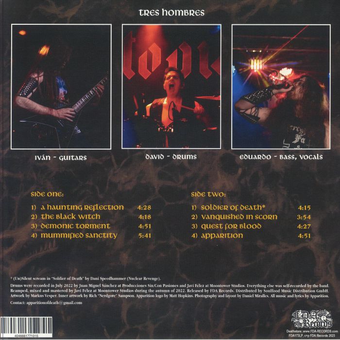 APPARITION - Fear The Apparition Vinyl at Juno Records.