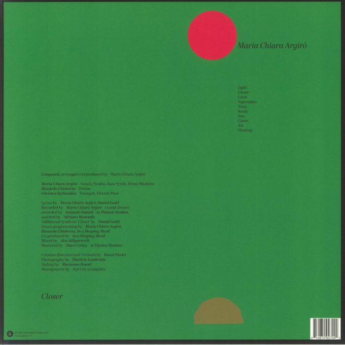 Maria Chiara ARGIRO - Closer Vinyl at Juno Records.