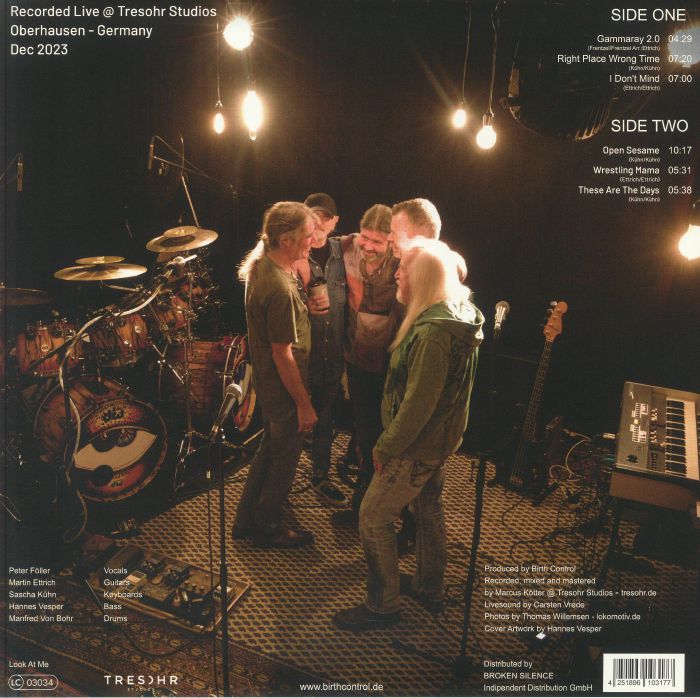 BIRTH CONTROL - Live At Tresohr Sessions (Record Store Day RSD 2024 ...