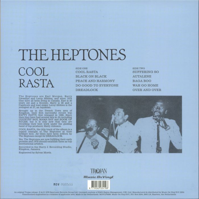 HEPTONES - Cool Rasta Vinyl at Juno Records.