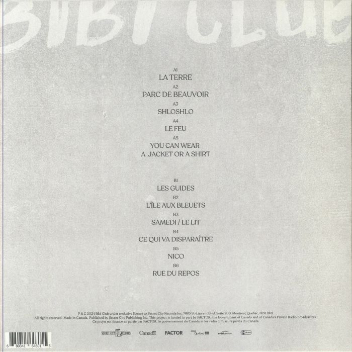 BIBI CLUB - Feu De Garde Vinyl at Juno Records.