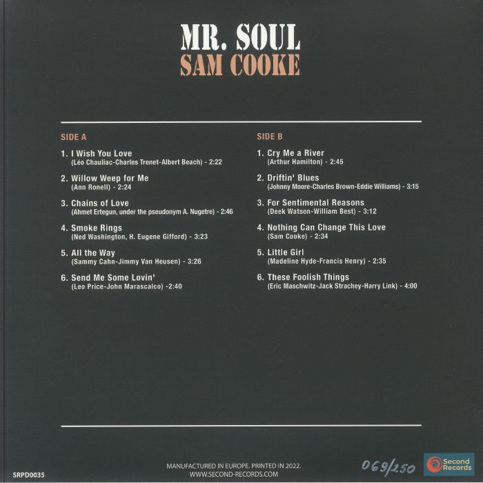 Sam COOKE - Mr Soul (reissue) Vinyl at Juno Records.