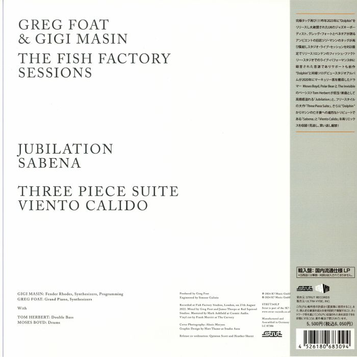 Greg FOAT/GIGI MASIN - The Fish Factory Sessions Vinyl at Juno Records.