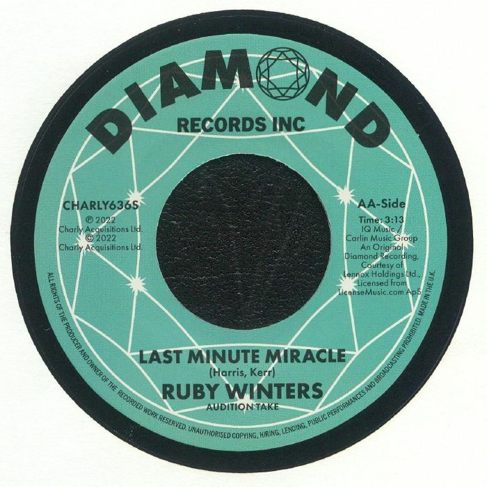 Ruby WINTERS - Last Minute Miracle (Jeffereies & Early Retouch) Vinyl ...
