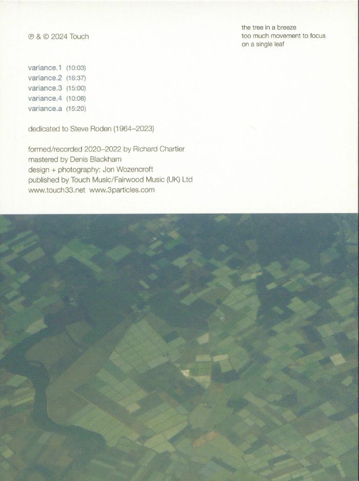 Richard CHARTIER - On Leaving CD at Juno Records.