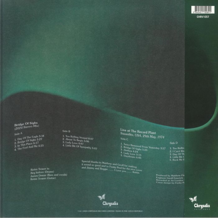 Robin TROWER - Bridge Of Sighs (50th Anniversary Edition) Vinyl at Juno ...