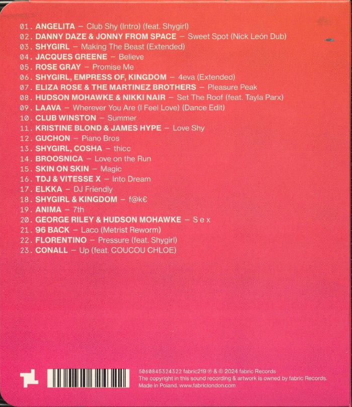 SHYGIRL/VARIOUS - Fabric Presents Shygirl CD at Juno Records.