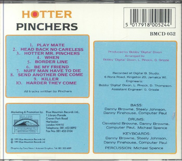 PINCHERS - Hotter CD at Juno Records.