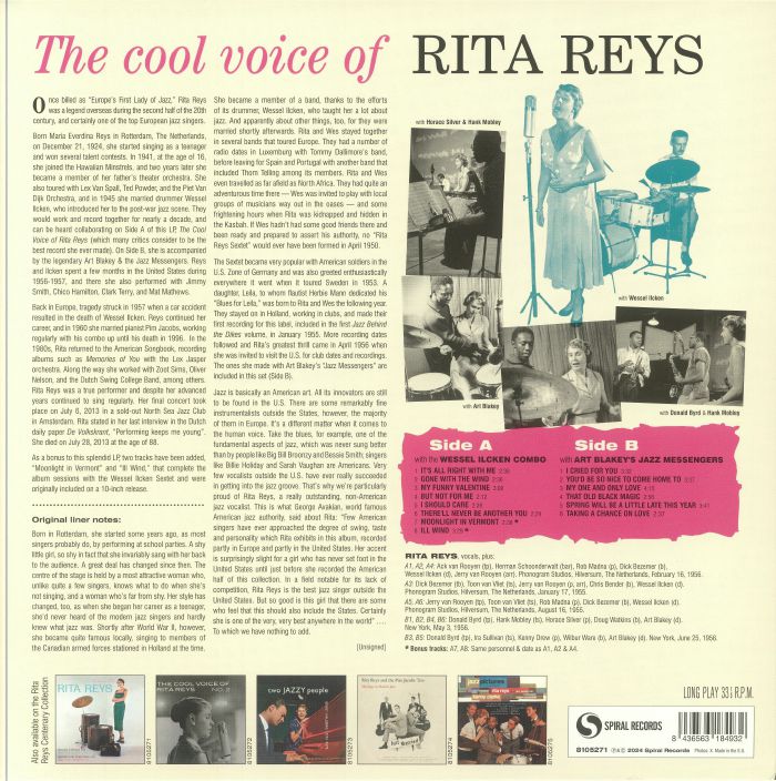 Rita REYS - The Cool Voice Of Rita Reys (reissue) Vinyl at Juno Records.