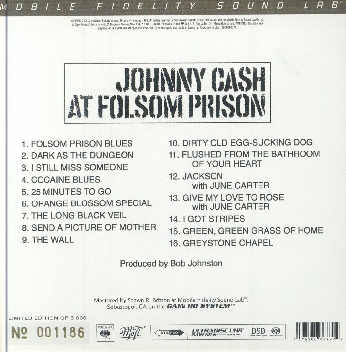 Johnny Cash At Folsom Prison Cd At Juno Records