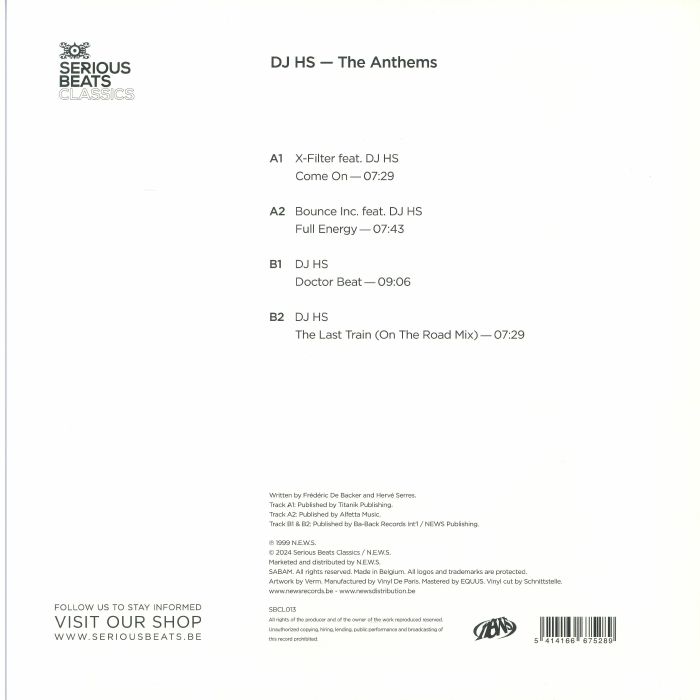 DJ HS - The Anthems Vinyl at Juno Records.