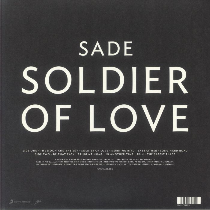 SADE - Soldier Of Love (reissue) Vinyl at Juno Records.