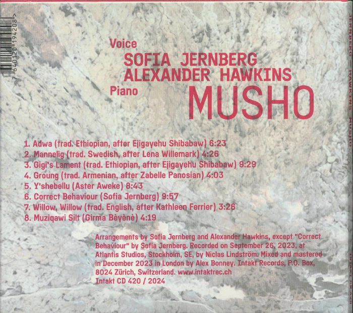 Alexander HAWKINS/SOFIA JERNBERG - Musho CD at Juno Records.