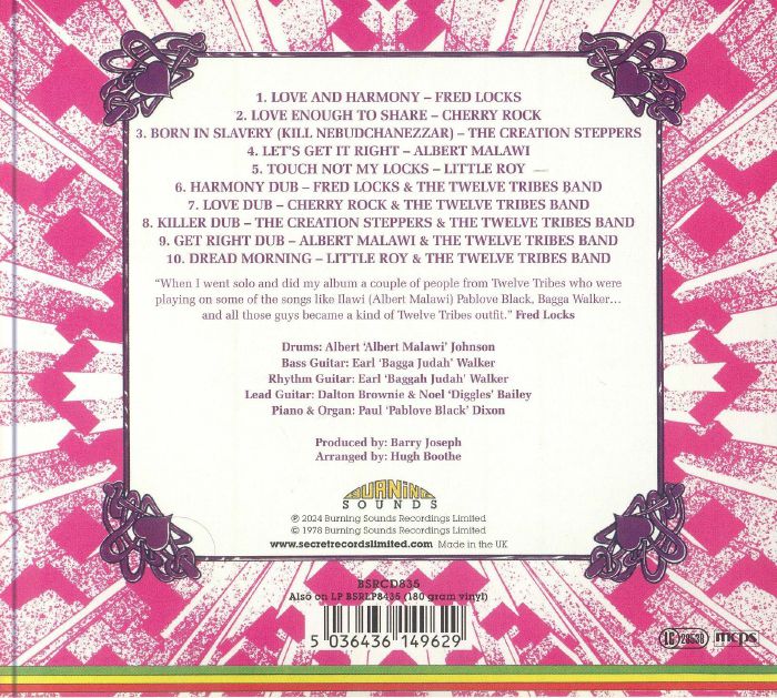 Fred LOCKS/THE CREATORS/VARIOUS - Love & Harmony CD at Juno Records.