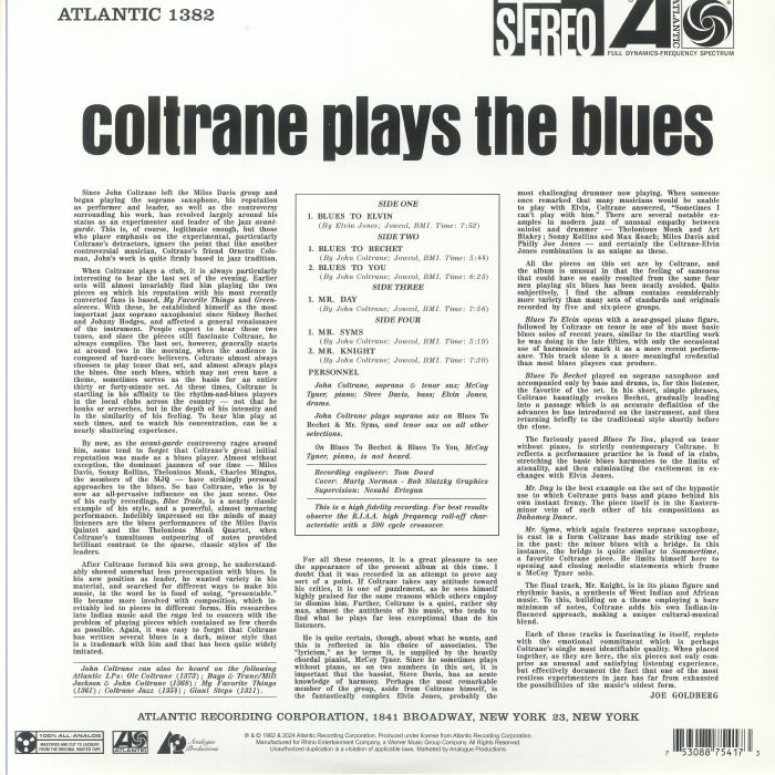 John COLTRANE - Coltrane Plays The Blues (reissue) Vinyl at Juno Records.