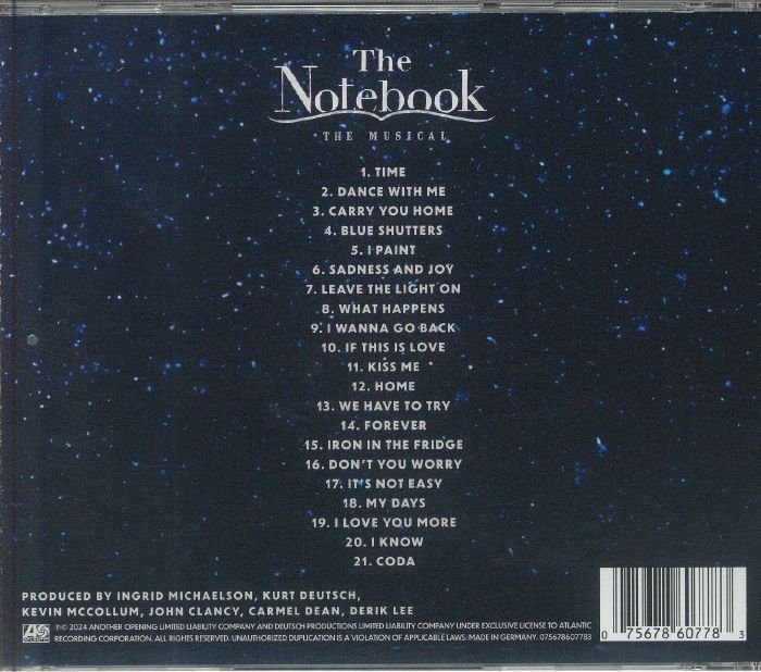 Ingrid MICHAELSON - The Notebook The Musical: Original Broadway Cast Recording CD at Juno Records.