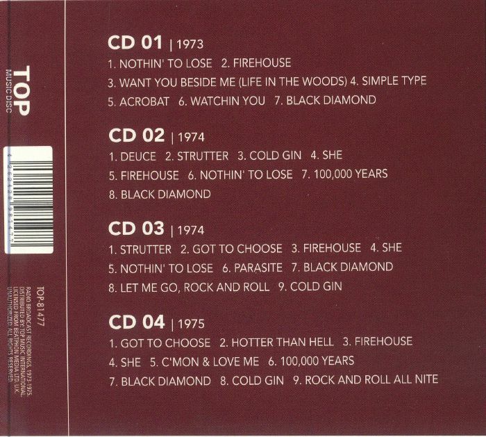 KISS - The Early Years Live: Radio Transmissions 1973-1975 CD at Juno ...
