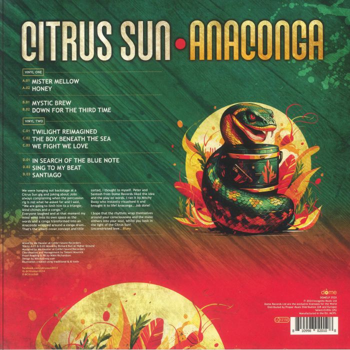 CITRUS SUN - Anaconga Vinyl at Juno Records.