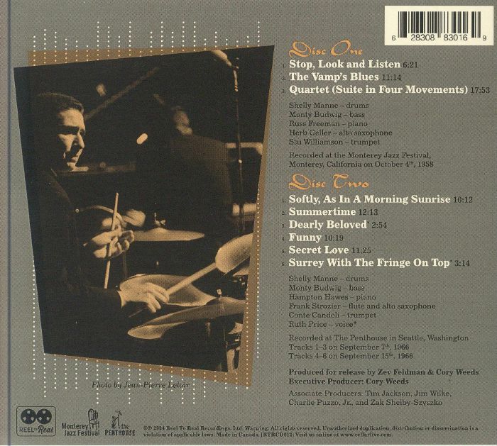 Shelly MANNE & HIS MEN - Jazz From The Pacific Northwest CD at Juno ...