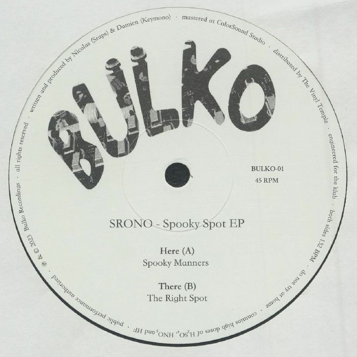 SRONO - Spooky Spot EP Vinyl at Juno Records.