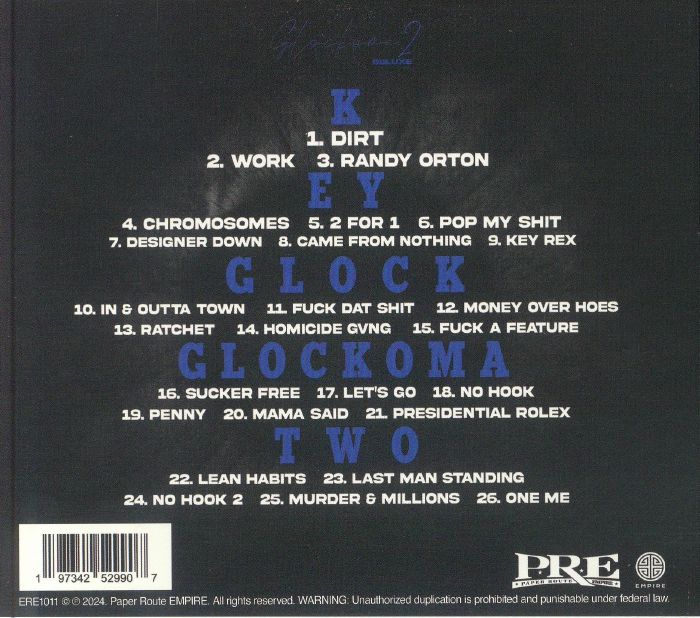 KEY GLOCK - Glockoma 2 (Deluxe Edition) CD at Juno Records.