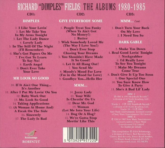 Richard Dimples FIELDS - The Albums 1980-1985 CD at Juno Records.