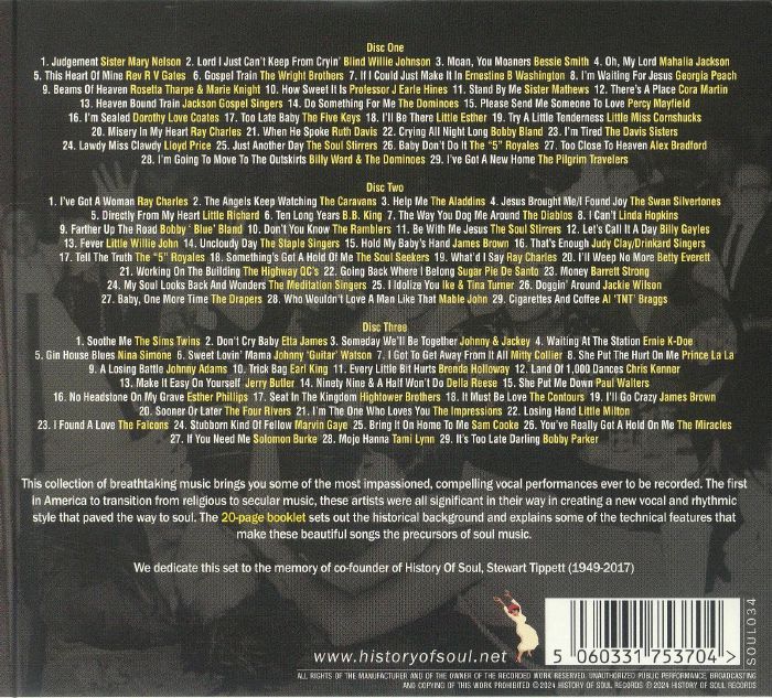 VARIOUS - Soul Music: The History From 1927 The First Five Decades CD ...