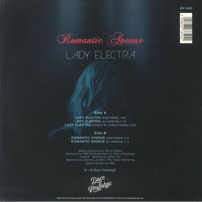 ROMANTIC AVENUE - Lady Electra EP Vinyl at Juno Records.