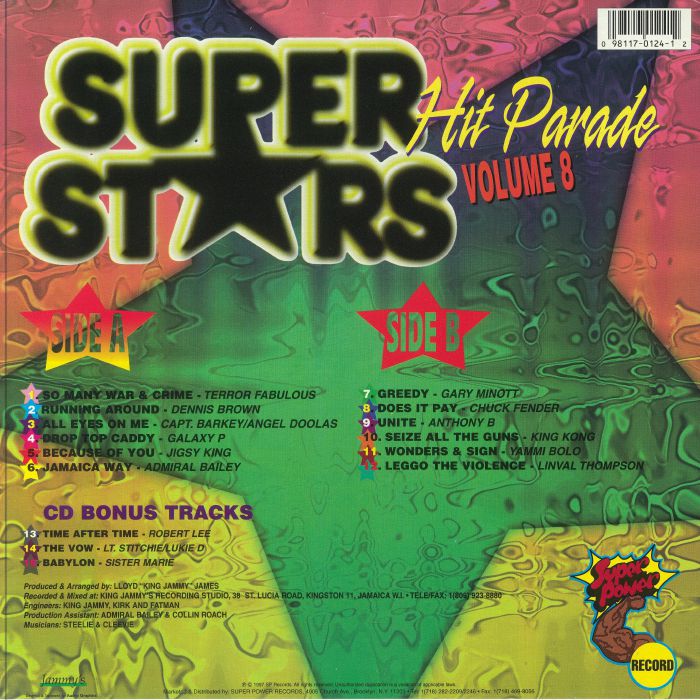 VARIOUS - Super Stars Hit Parade Vol 8 Vinyl at Juno Records.