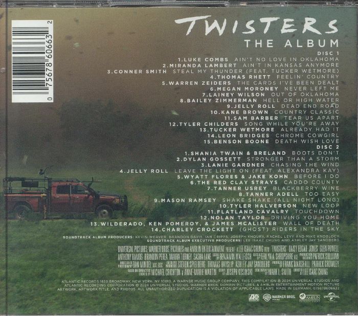 VARIOUS - Twisters: The Album (Soundtrack) CD at Juno Records.