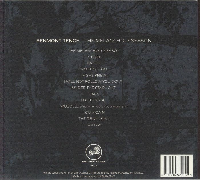 Benmont TENCH - The Melancholy Season CD at Juno Records.
