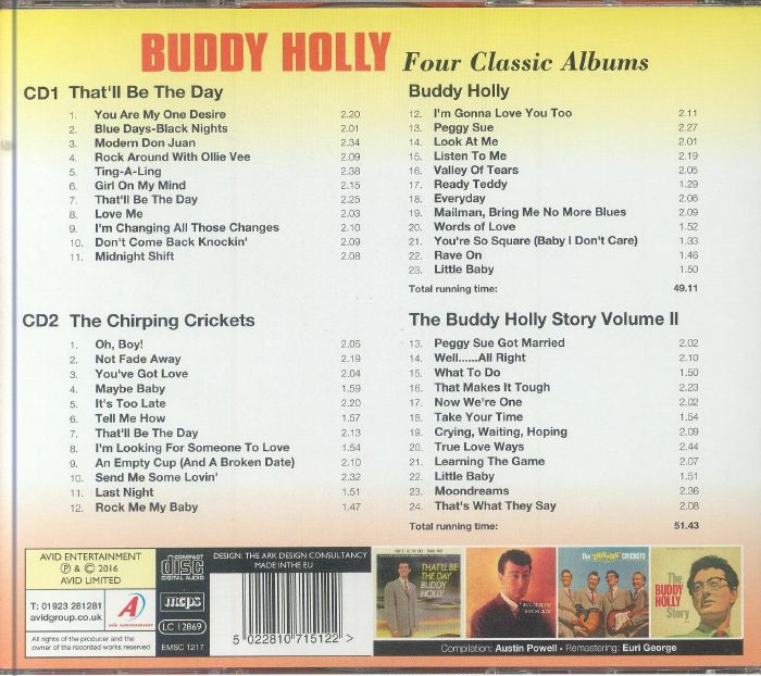 Buddy HOLLY - Four Classic Albums CD at Juno Records.