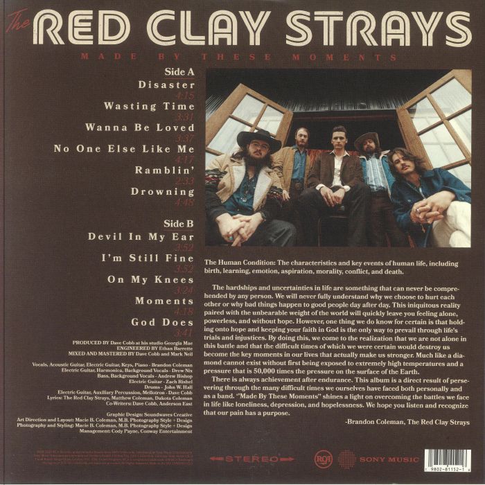 The RED CLAY STRAYS - Made By These Moments Vinyl at Juno Records.