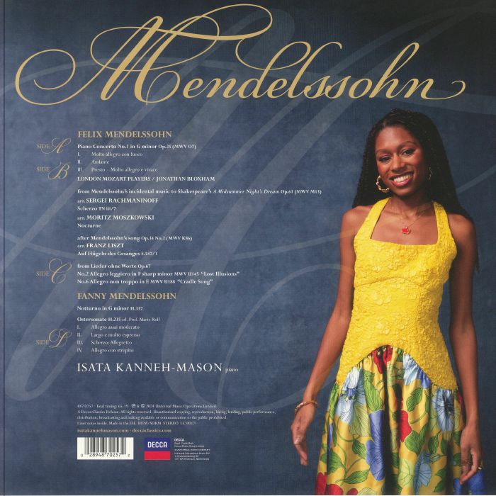 Isata KANNEH MASON - Mendelssohn Vinyl at Juno Records.