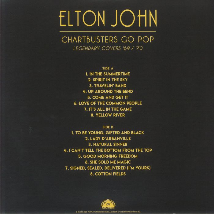 Elton JOHN - Chartbusters Go Pop: Legendary Covers '69-'70 (reissue ...
