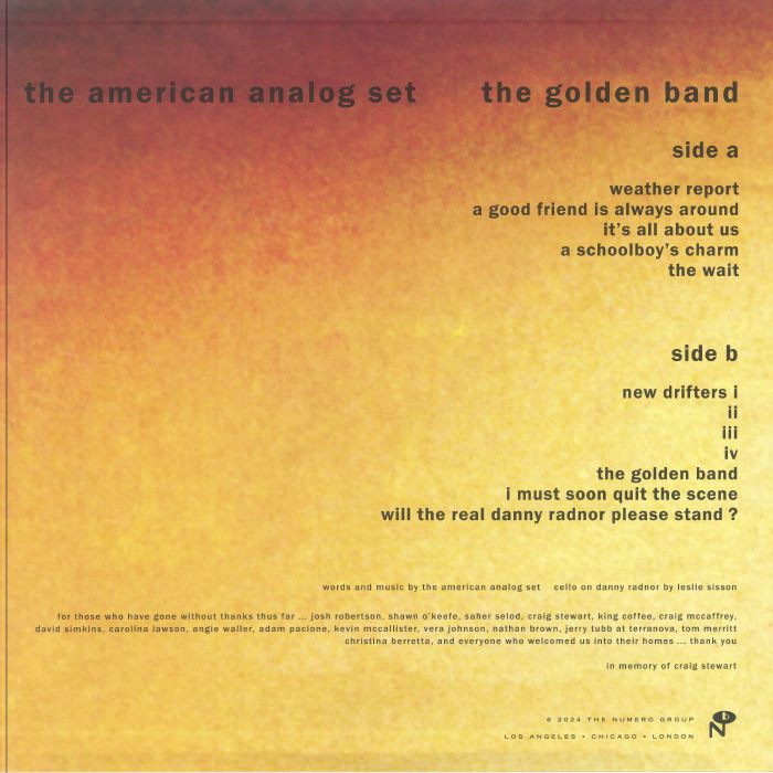The AMERICAN ANALOG SET - The Golden Band (25th Anniversary Edition ...