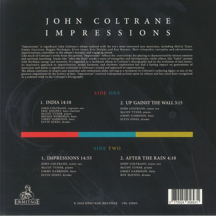 John COLTRANE - Impressions (reissue) Vinyl at Juno Records.