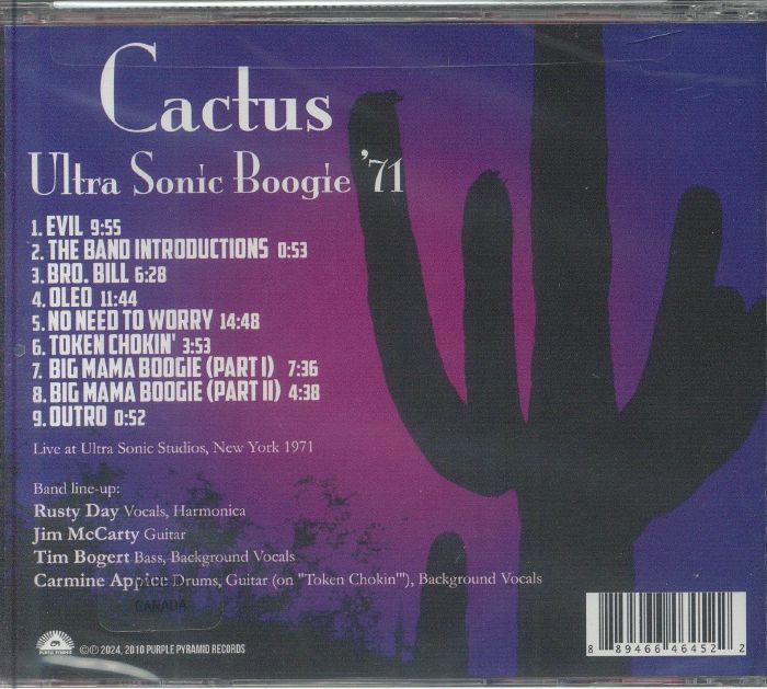 CACTUS - Ultra Sonic Boogie live '71 (reissue) CD at Juno Records.