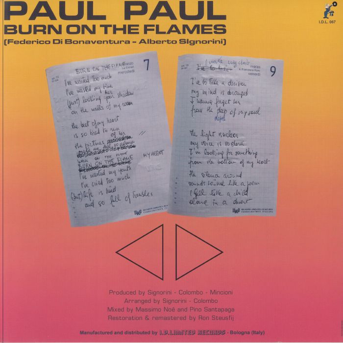 PAUL PAUL - Burn On The Flames (reissue) Vinyl at Juno Records.