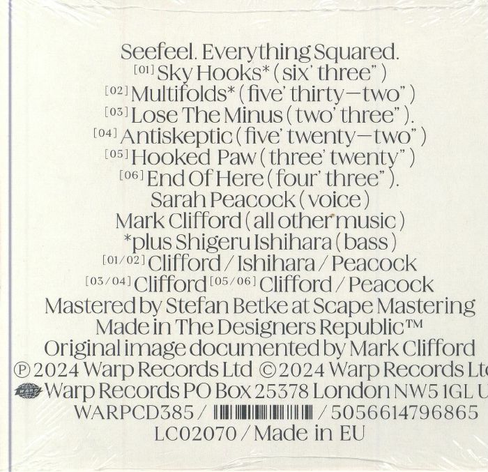 SEEFEEL - Everything Squared CD at Juno Records.