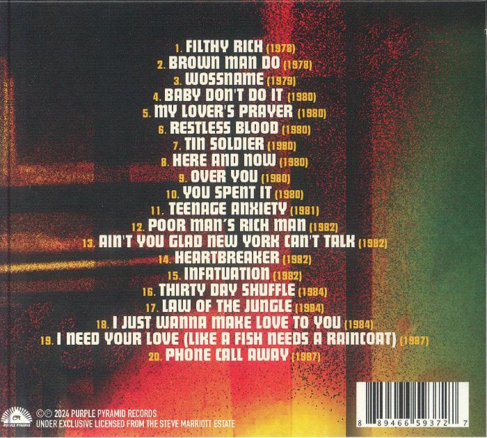 Steve MARRIOTT - Poor Man's Rich Man 1978-1987 CD at Juno Records.