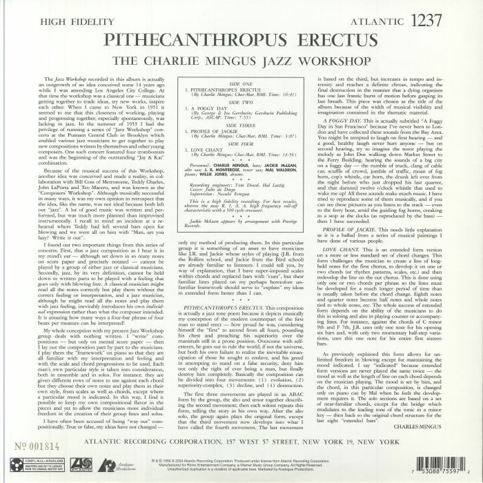 Charles MINGUS - Pithecanthropus Erectus (reissue) Vinyl at Juno Records.
