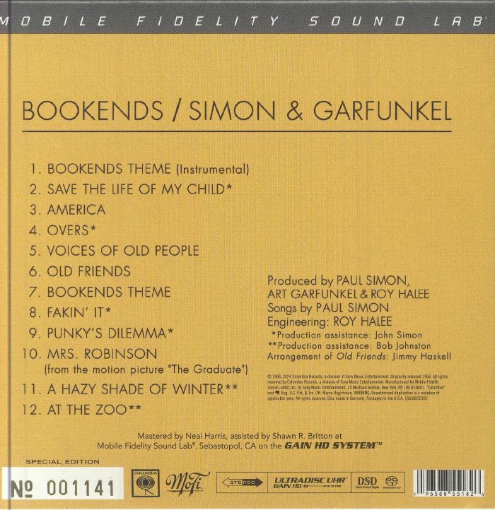 SIMON & GARFUNKEL - Bookends CD at Juno Records.