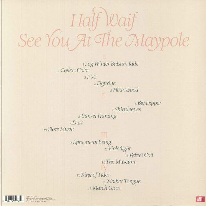 HALF WAIF - See You At The Maypole Vinyl at Juno Records.