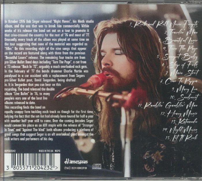 Bob SEGER - Boston Music Hall Live 1977 CD at Juno Records.