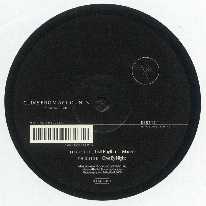 CLIVE FROM ACCOUNTS - Clive By Night Vinyl at Juno Records.