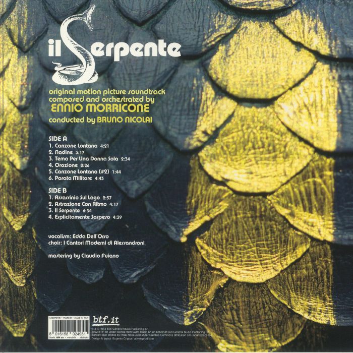 Ennio MORRICONE - Il Serpente (Soundtrack) (reissue) Vinyl at Juno Records.